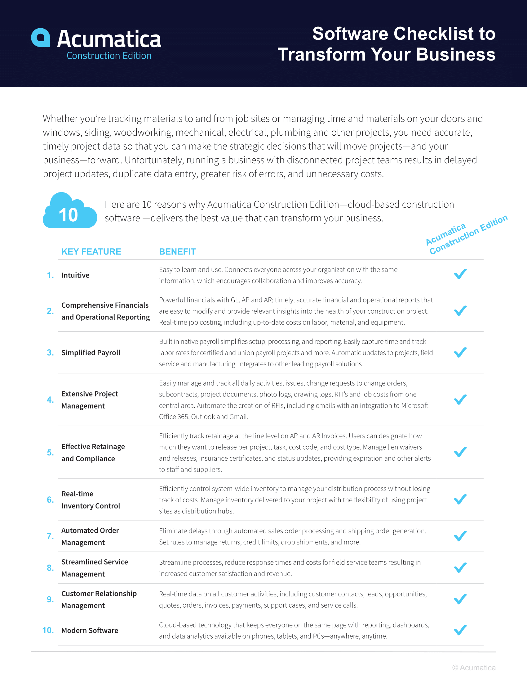 Find the Right Cloud-Based Contractor Software | Acumatica Cloud ERP