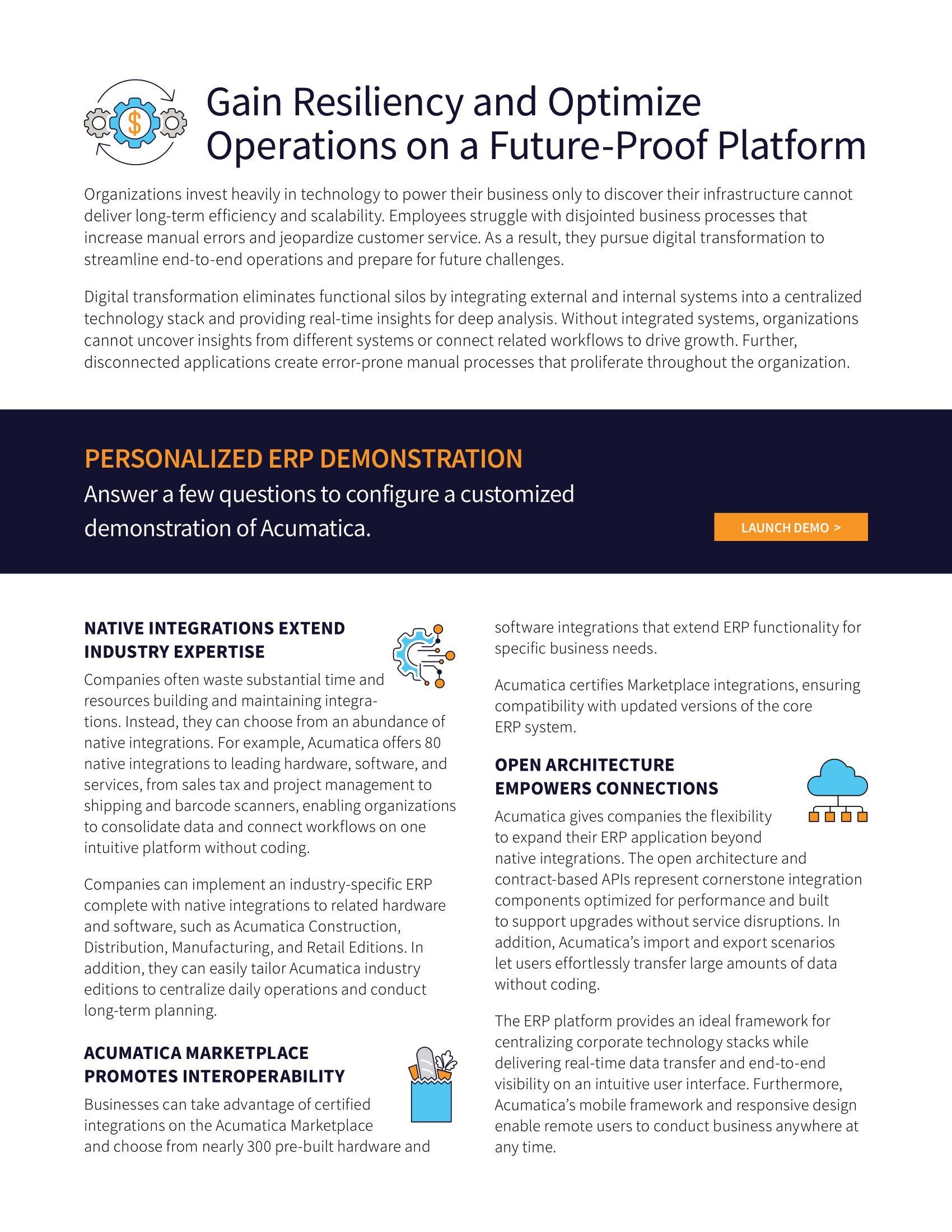 Fast-Track Digital Transformation With Acumatica’s Streamlined Integrations | Acumatica Cloud ERP